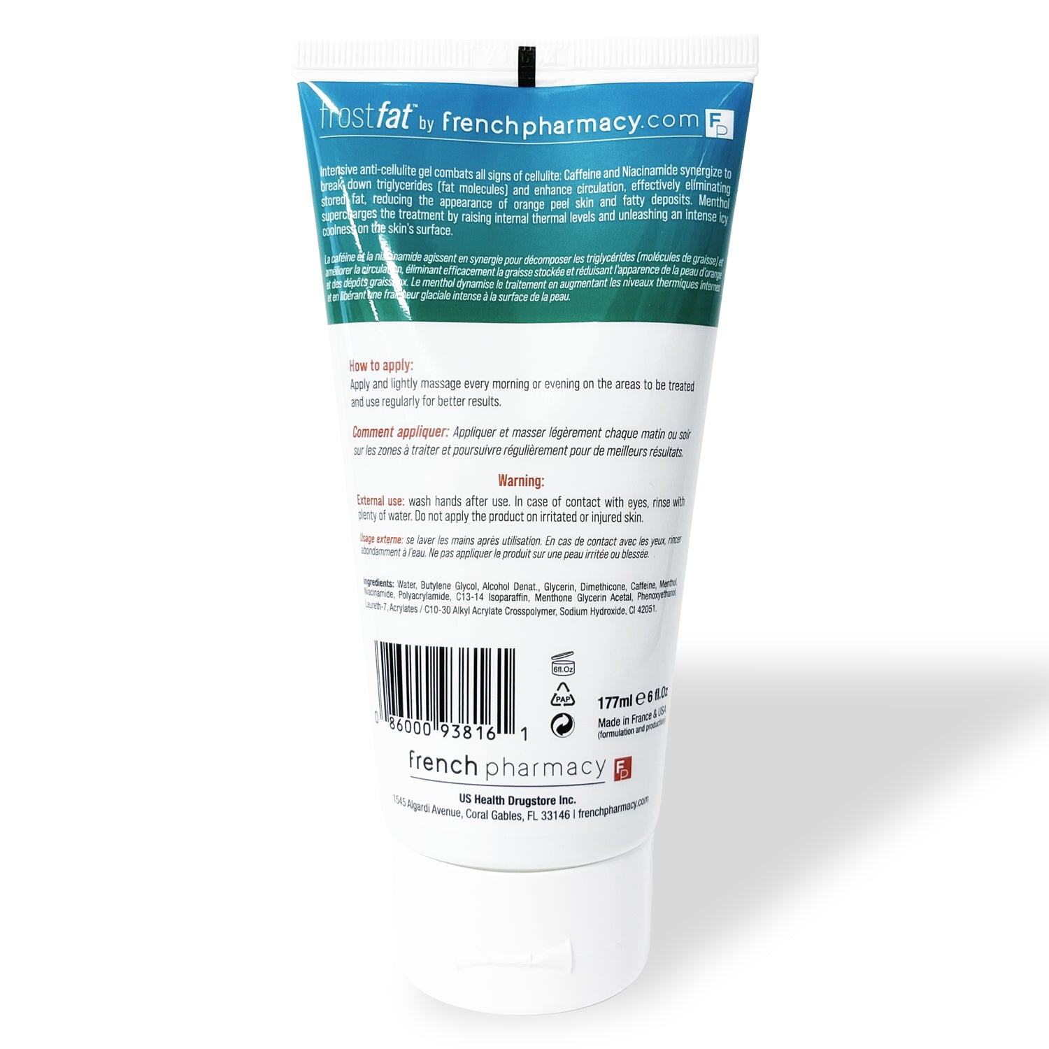 FrenchPharmacy FrostFat Cryo Anti-Cellulite Gel - Cream ...