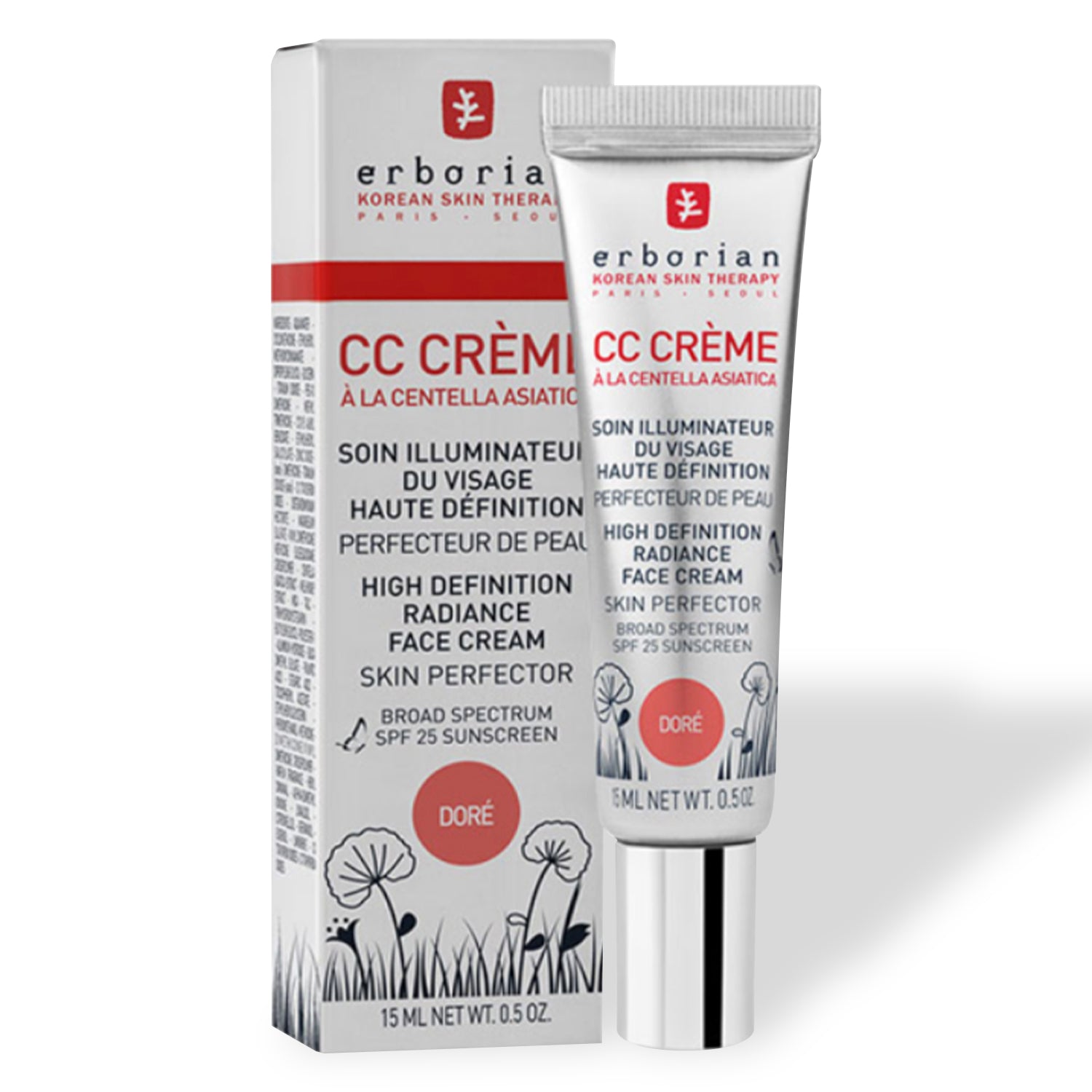 Erborian CC Cream Gold Buildable Tinted Color Corrector with SPF25 ...