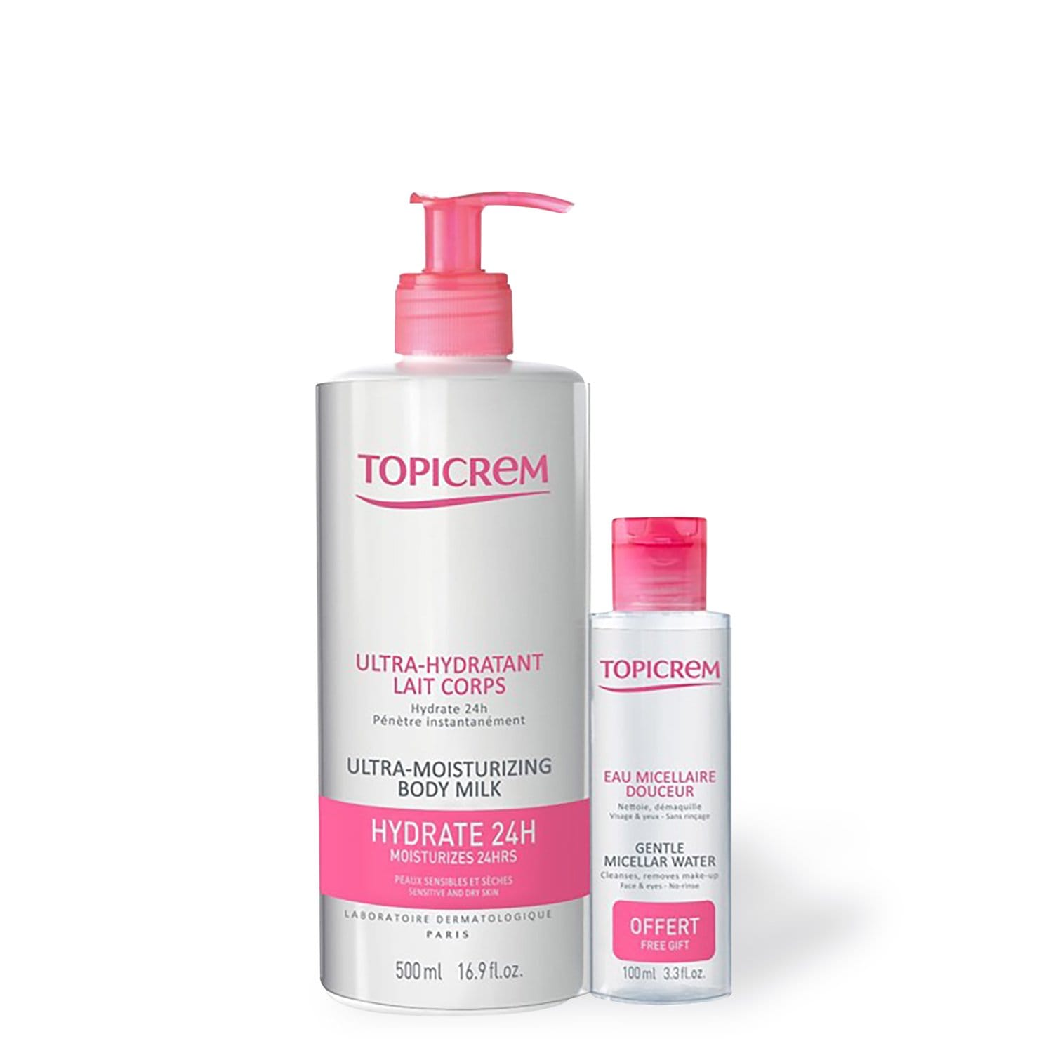 Topicrem Ultra Moisturizing Body Milk + Gentle Micellar Water ...
